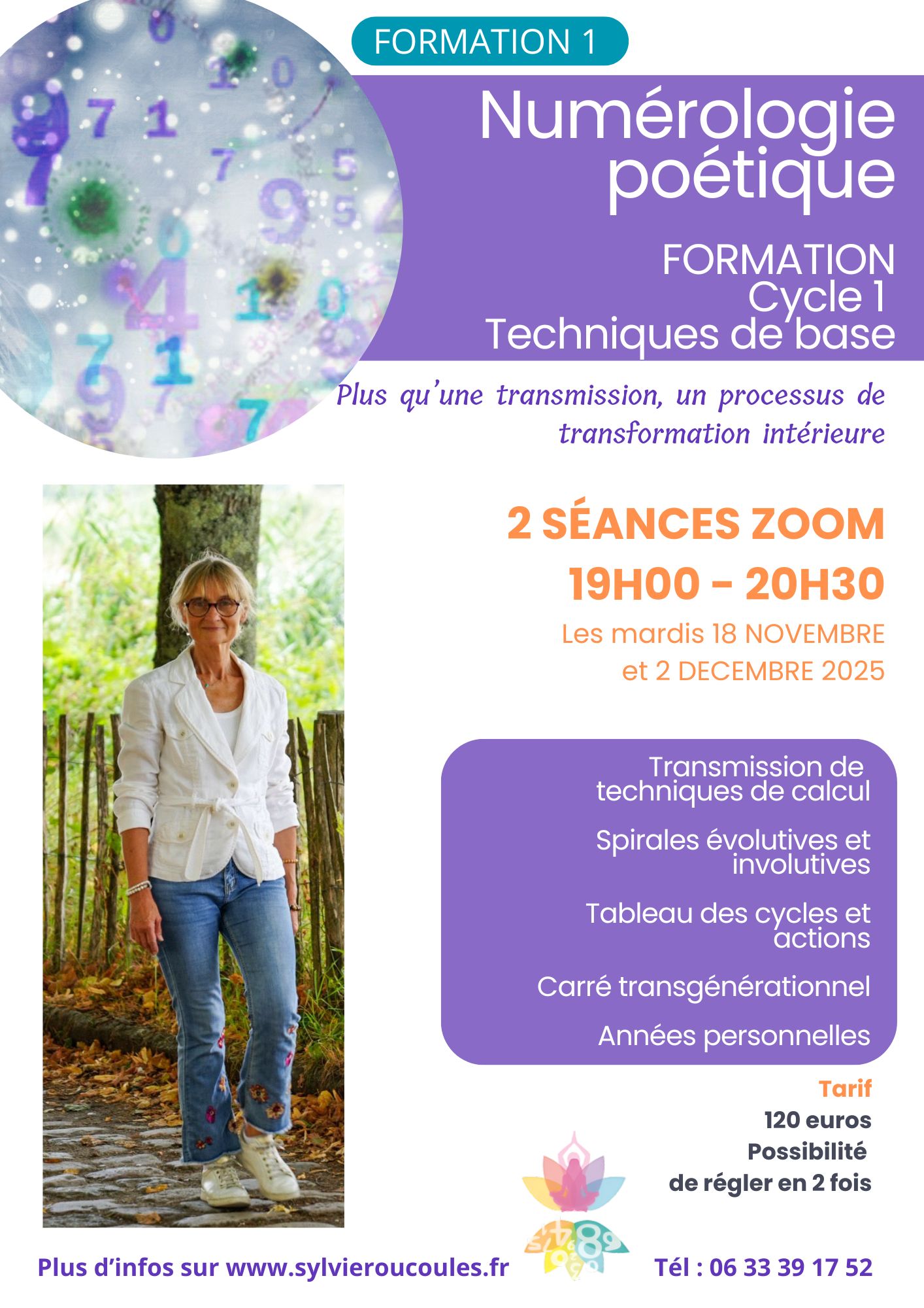 Formation en numérologie poétique cycle 1 : Techniques de base - Sylvie ...